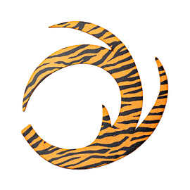 Pacchiarini Dragon tails XL Orange Fluo Barred | Fly Tying Materials ...