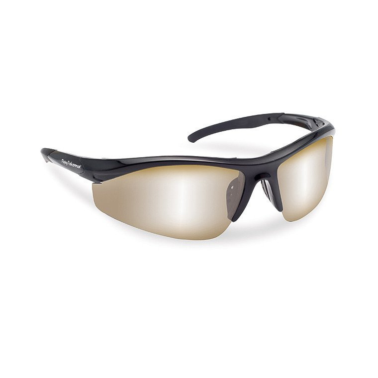 Flying Fisherman Sunglasses Spector Black - Amber/Silver Mirror ...