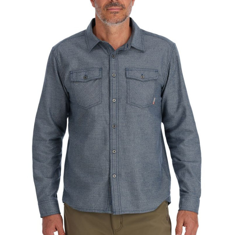 Simms Shoal Flannel Shirt Midnight | Clothing \ Shirts