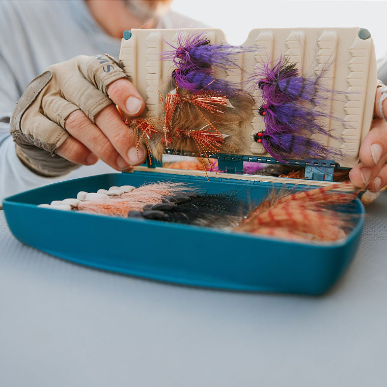 Tacky Pescador Fly Box Large Waterproof Baja Blue | Fly Boxes \ Tacky ...